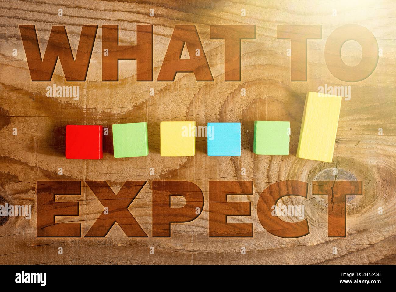 Text showing inspiration What To Expect. Word Written on asking about ...