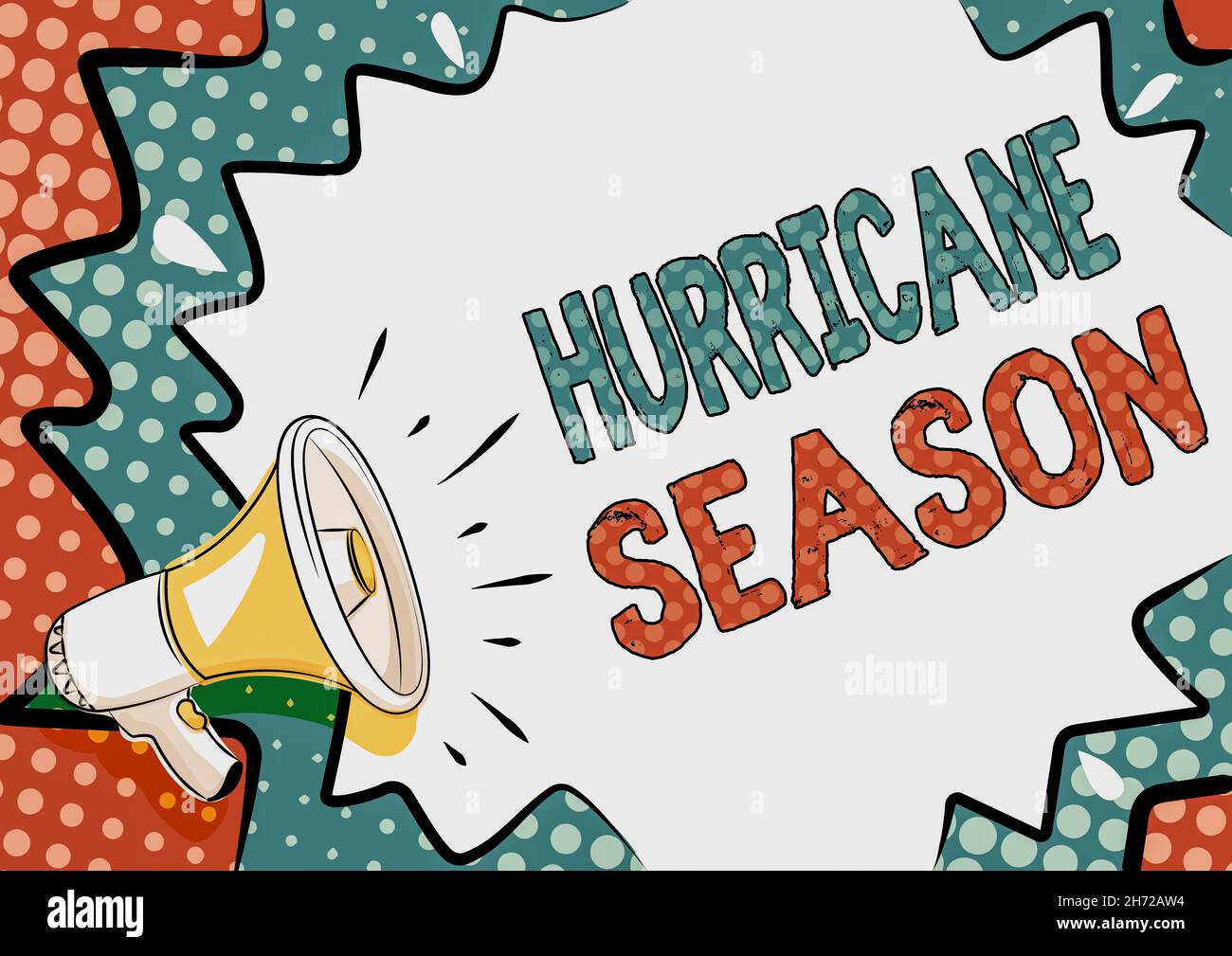 Conceptual display Hurricane Season. Conceptual photo time when most ...