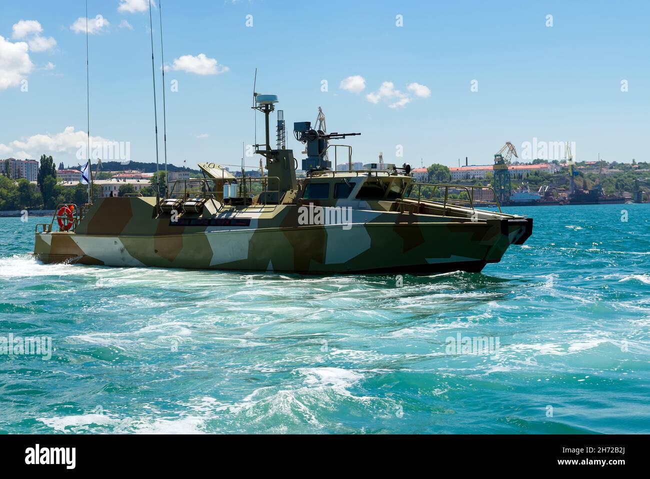 Russian Baltic Fleet receives new patrol boat. Crimea Stock Photo - Alamy
