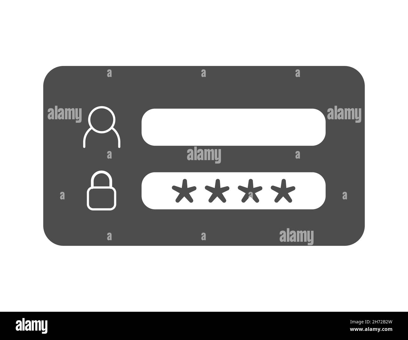 window icon for logging in to the system, website or application. Flat ...