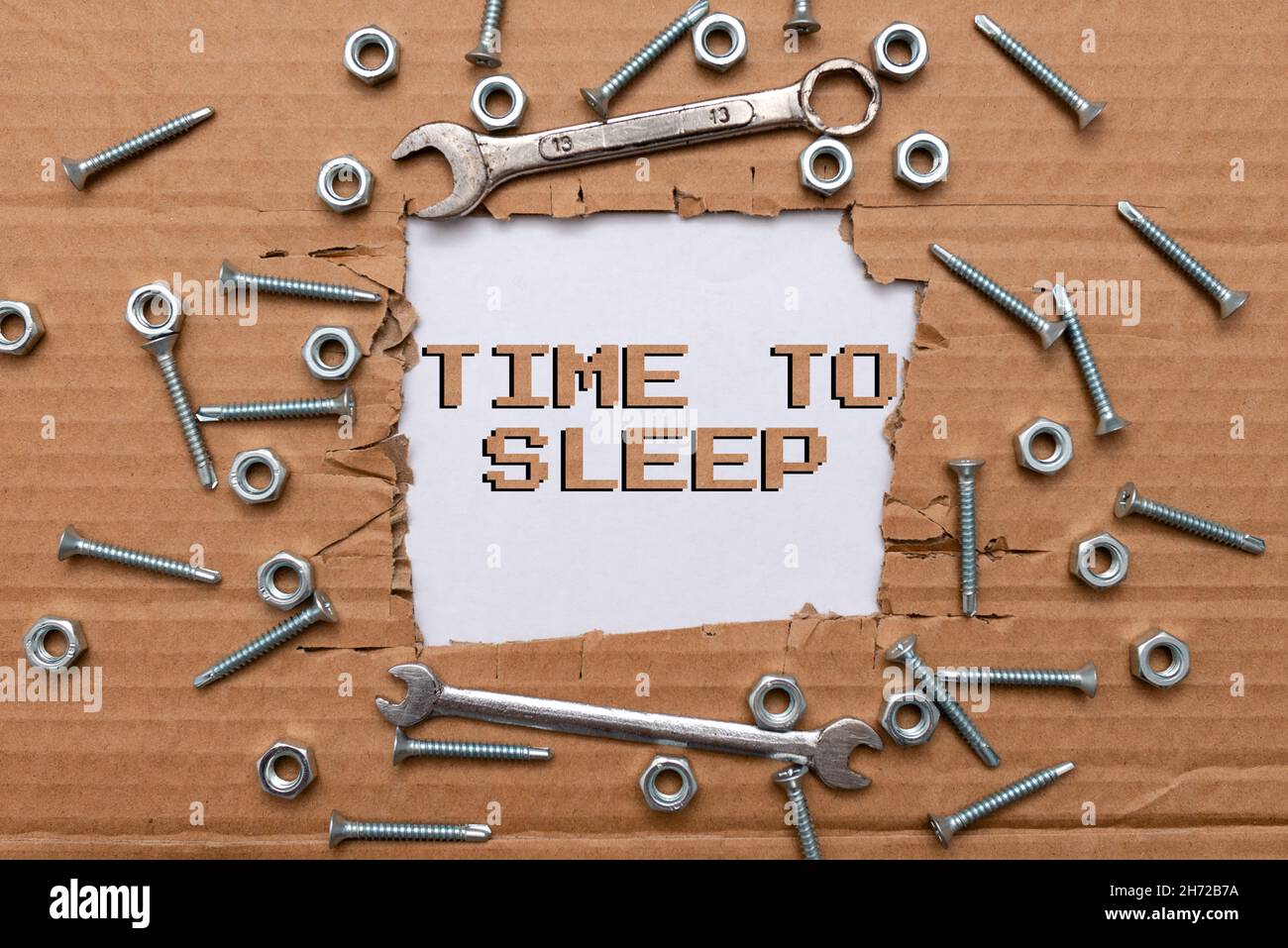 Conceptual caption Time To Sleep. Business overview a natural period of ...