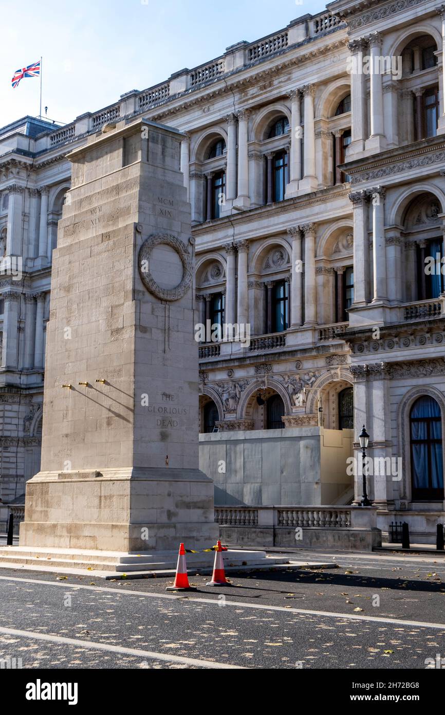 Victoria Westminster London England UK, November 7 2021, Cenotaph ...