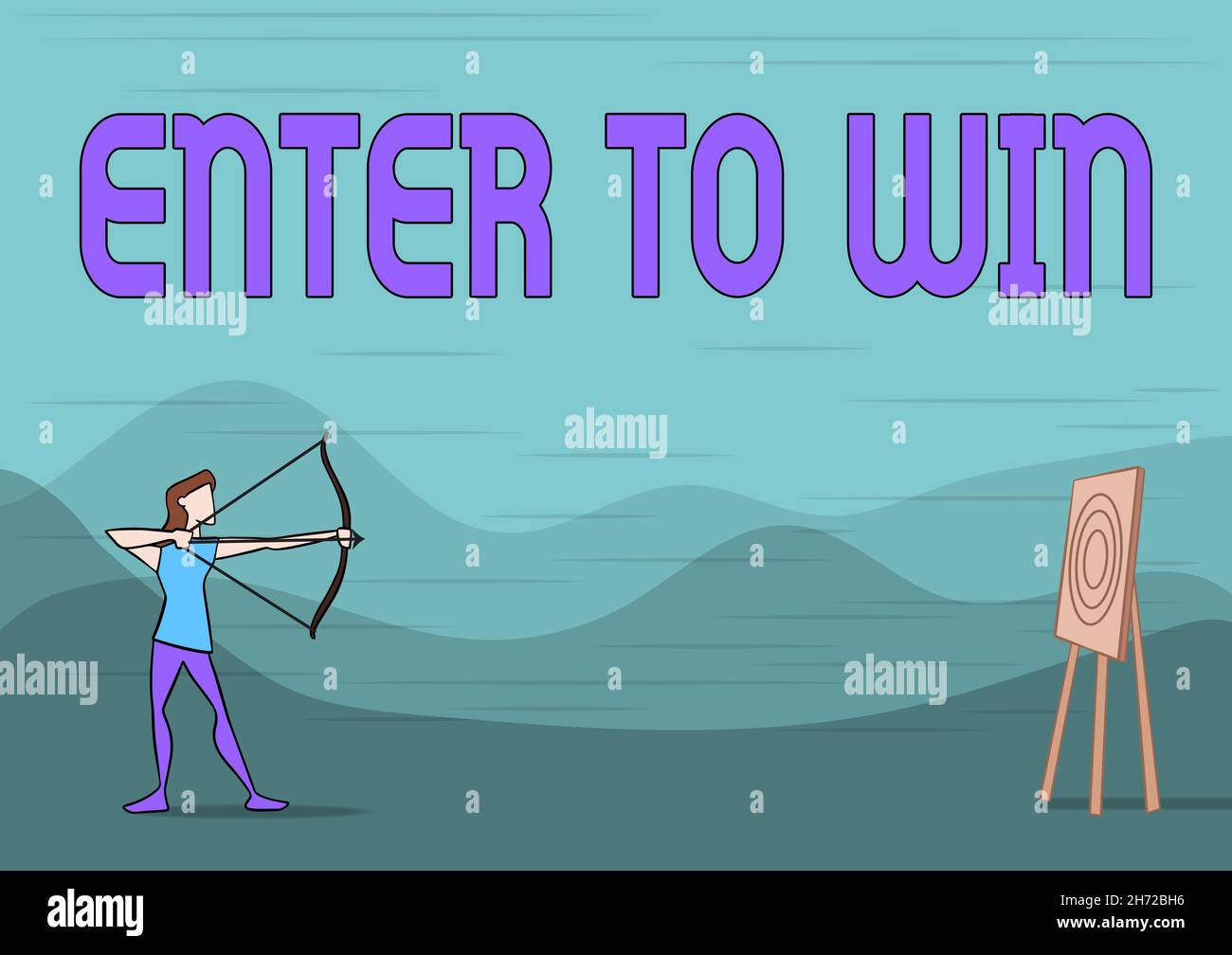 Writing displaying text Enter To Win. Business overview exchanging ...