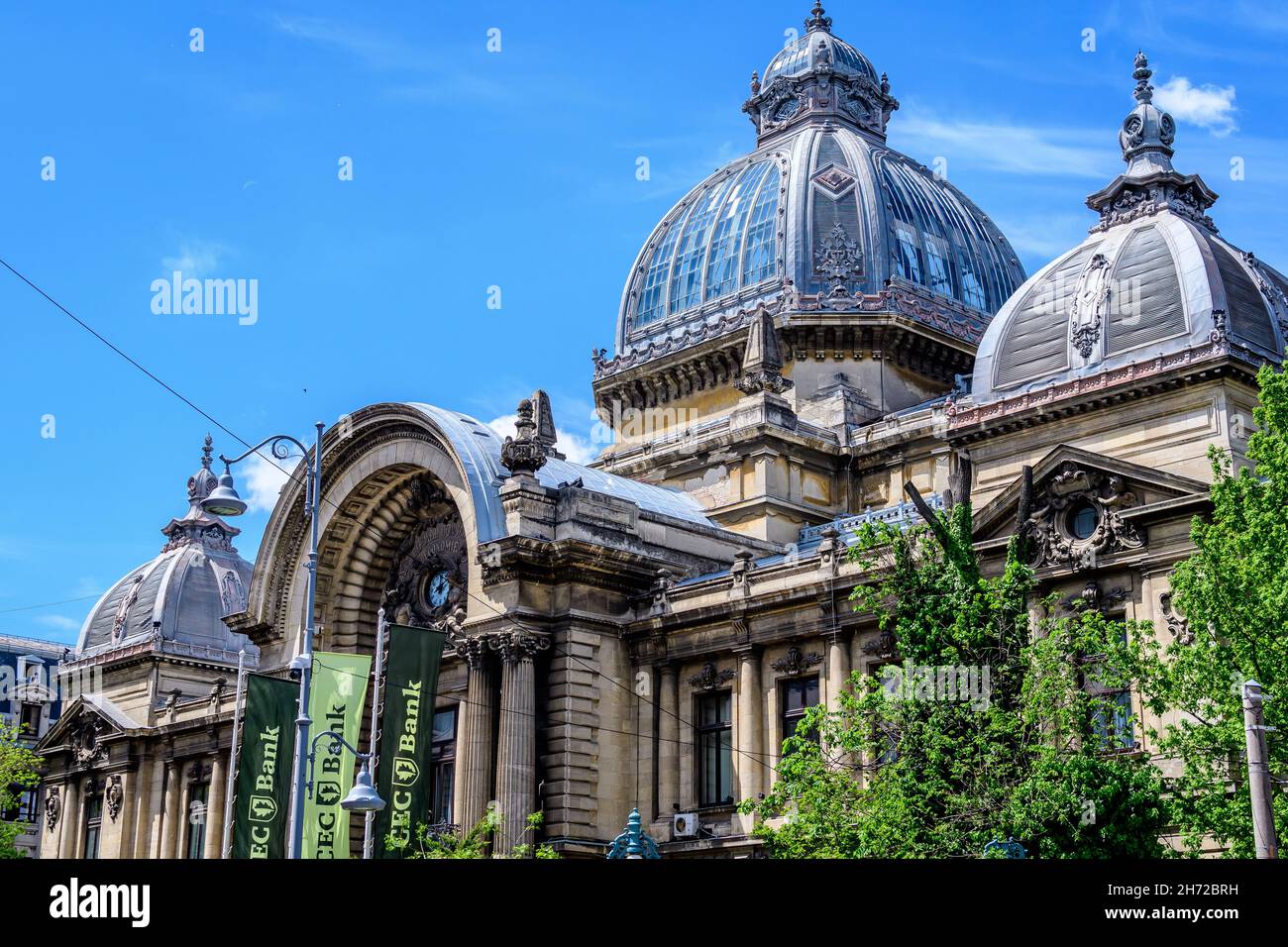 Bucharest, Romania - 6 May 2021: CEC Palace (Palatul CEC), The Palace ...