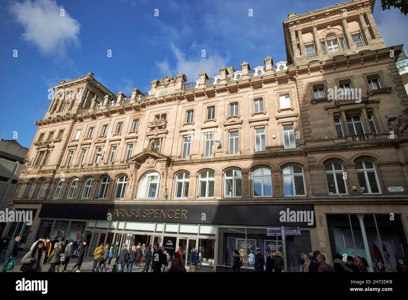 Marks spencer church street liverpool hi-res stock photography and ...