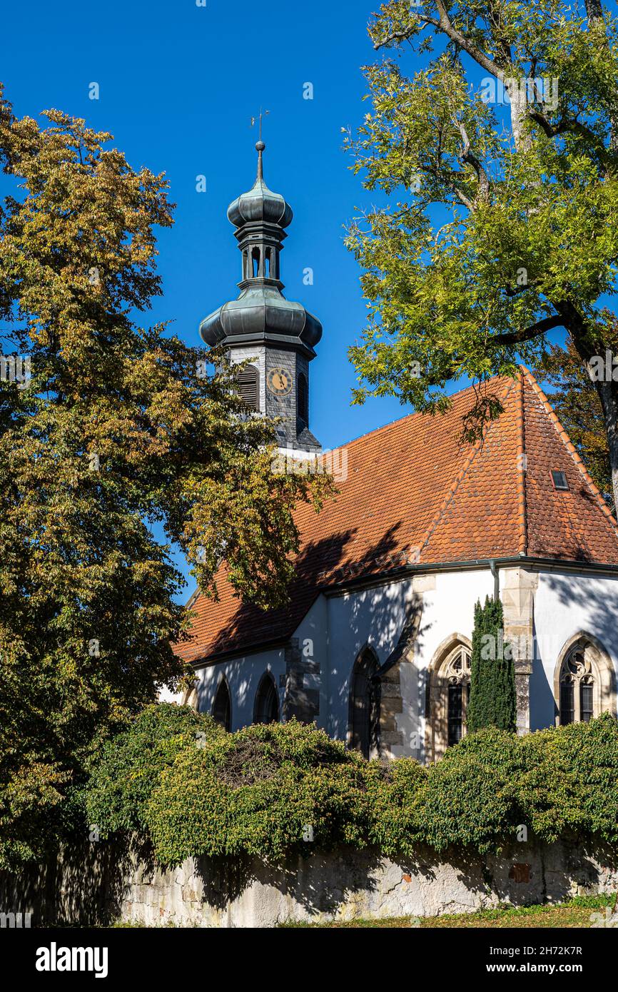 Little church with small tower of a cloister Stock Photo - Alamy