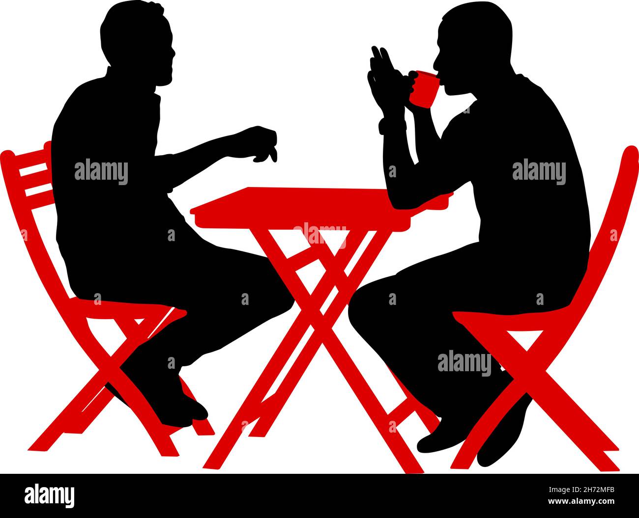 Men in cafe on Cut Out Stock Images & Pictures - Alamy