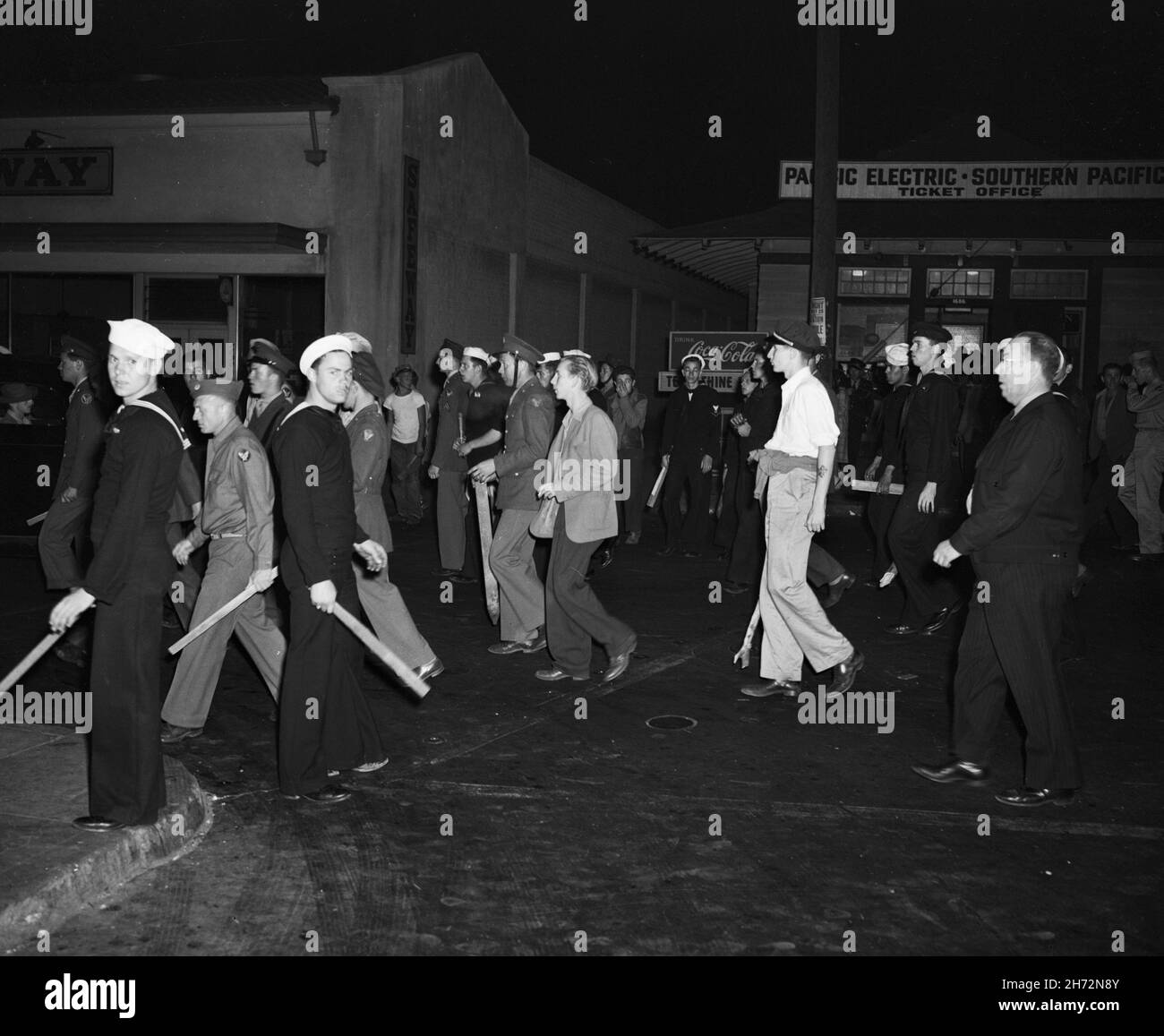 Zoot suit riots Black and White Stock Photos & Images - Alamy