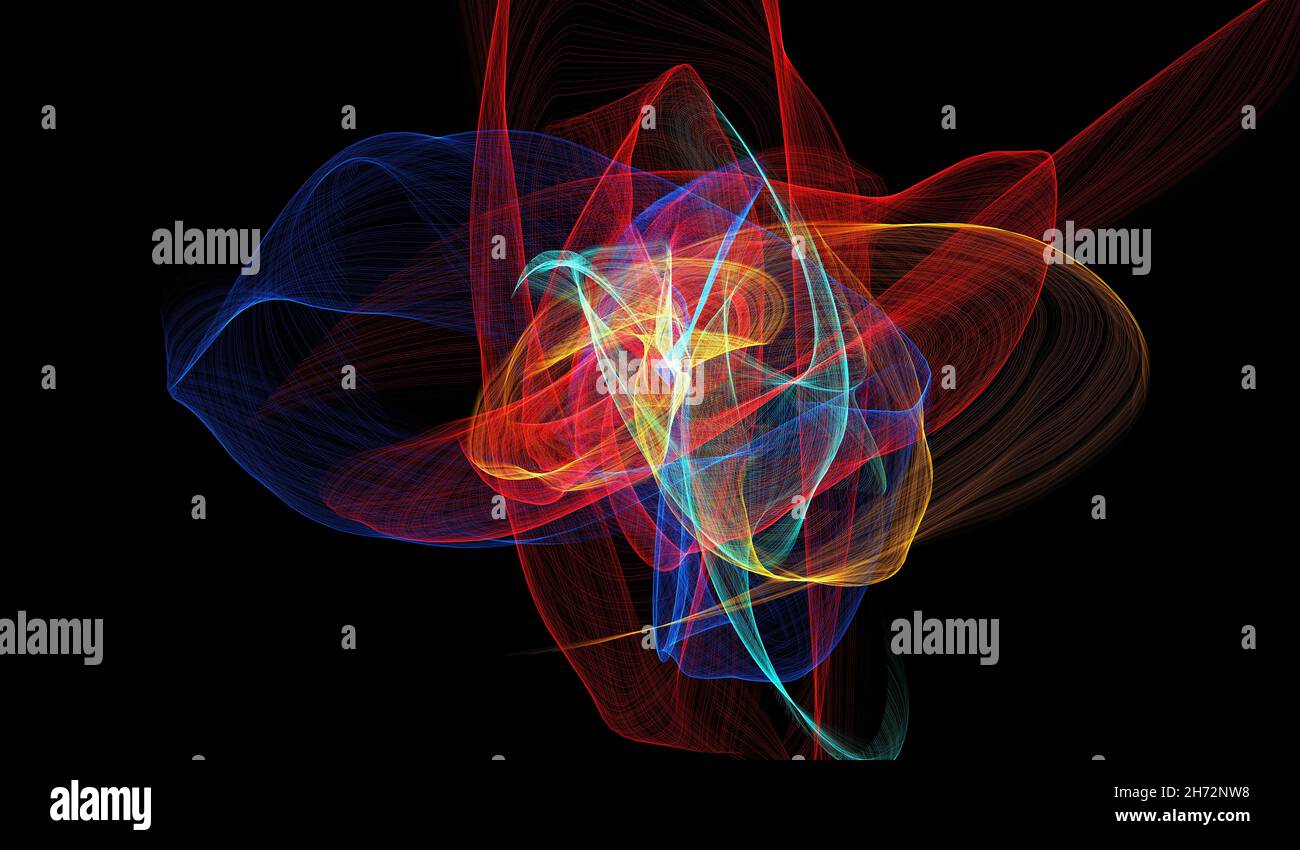 Exploding supernova , forminng of nebula. Black hole in the center of ...