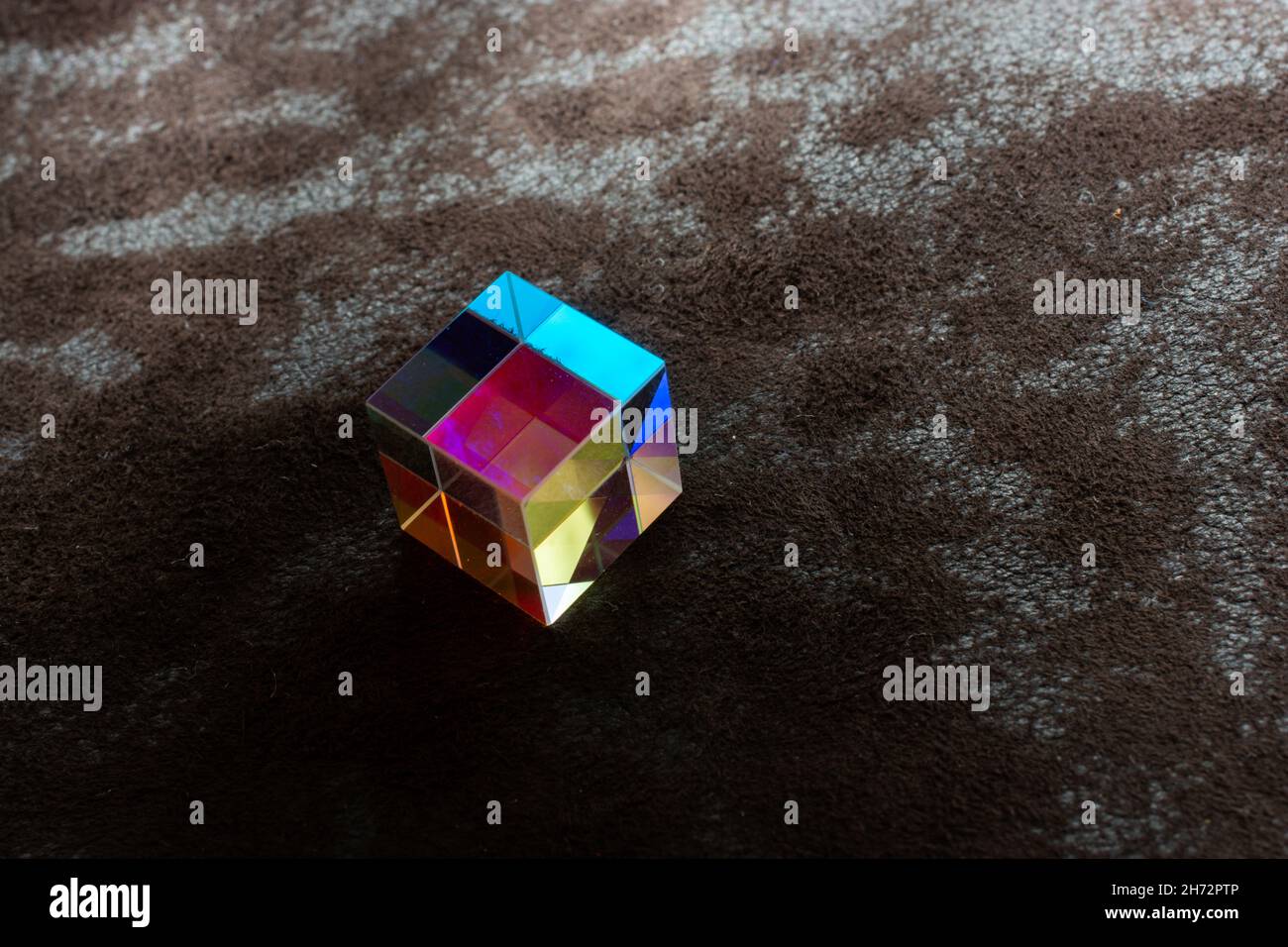 Optical glass cube Light dispersion,spectrum. Physics optics ray ...