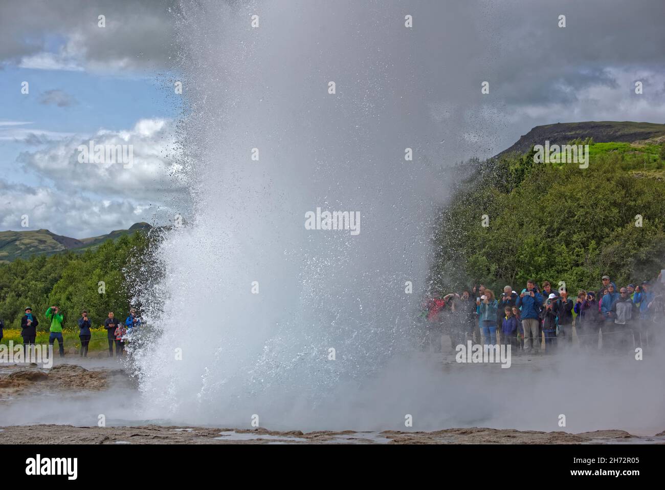 Welcome to Geysir and the Surrounding area, Iceland Stock Photo - Alamy