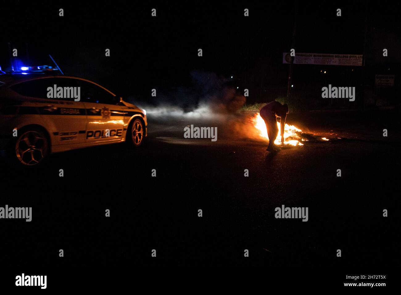 Service delivery protest south africa hi-res stock photography and ...