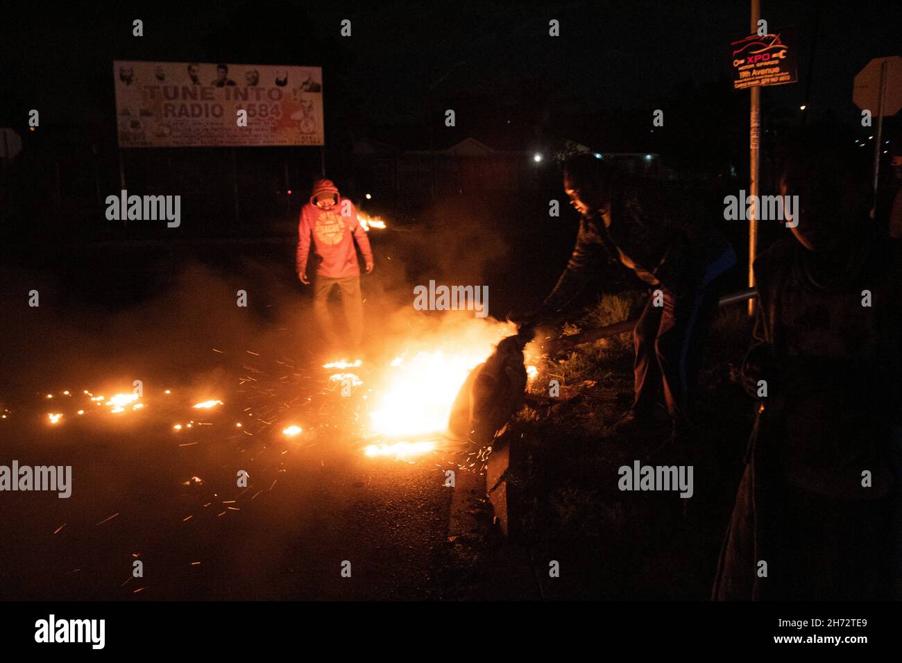 Service delivery protest south africa hi-res stock photography and ...