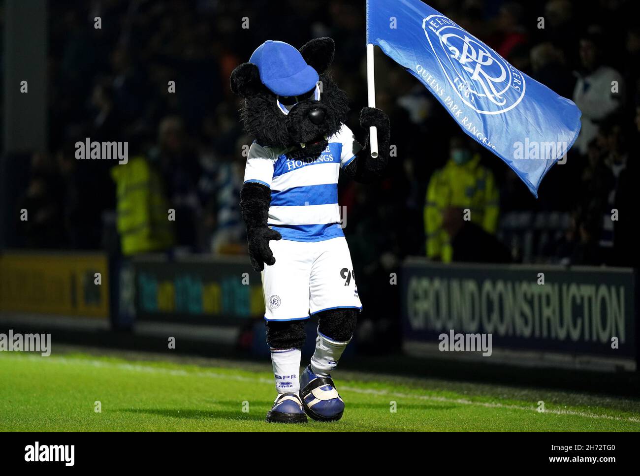 Queens Park Rangers mascot Jude The Cat before the second half of the ...