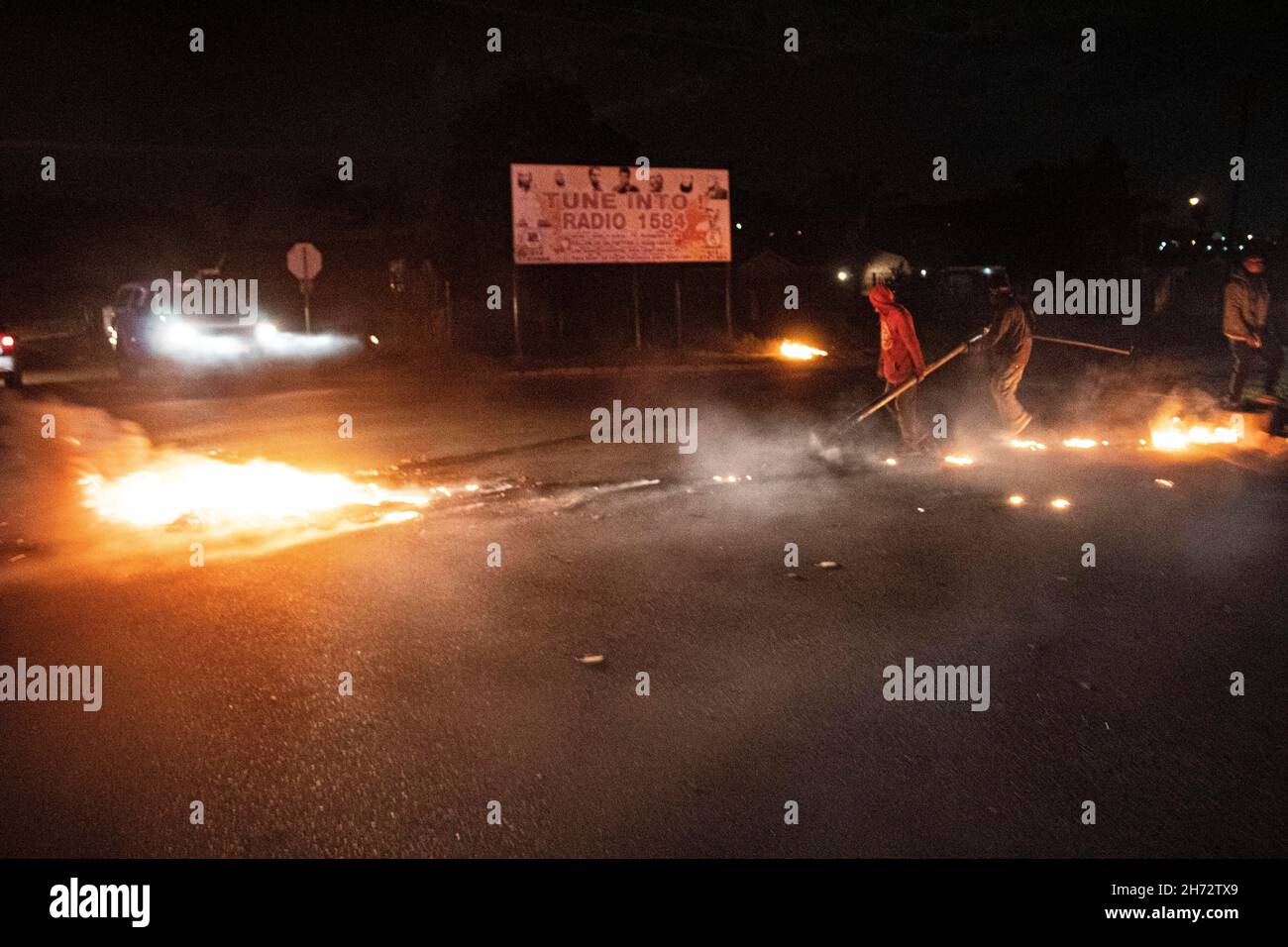 Service delivery protest south africa hi-res stock photography and ...