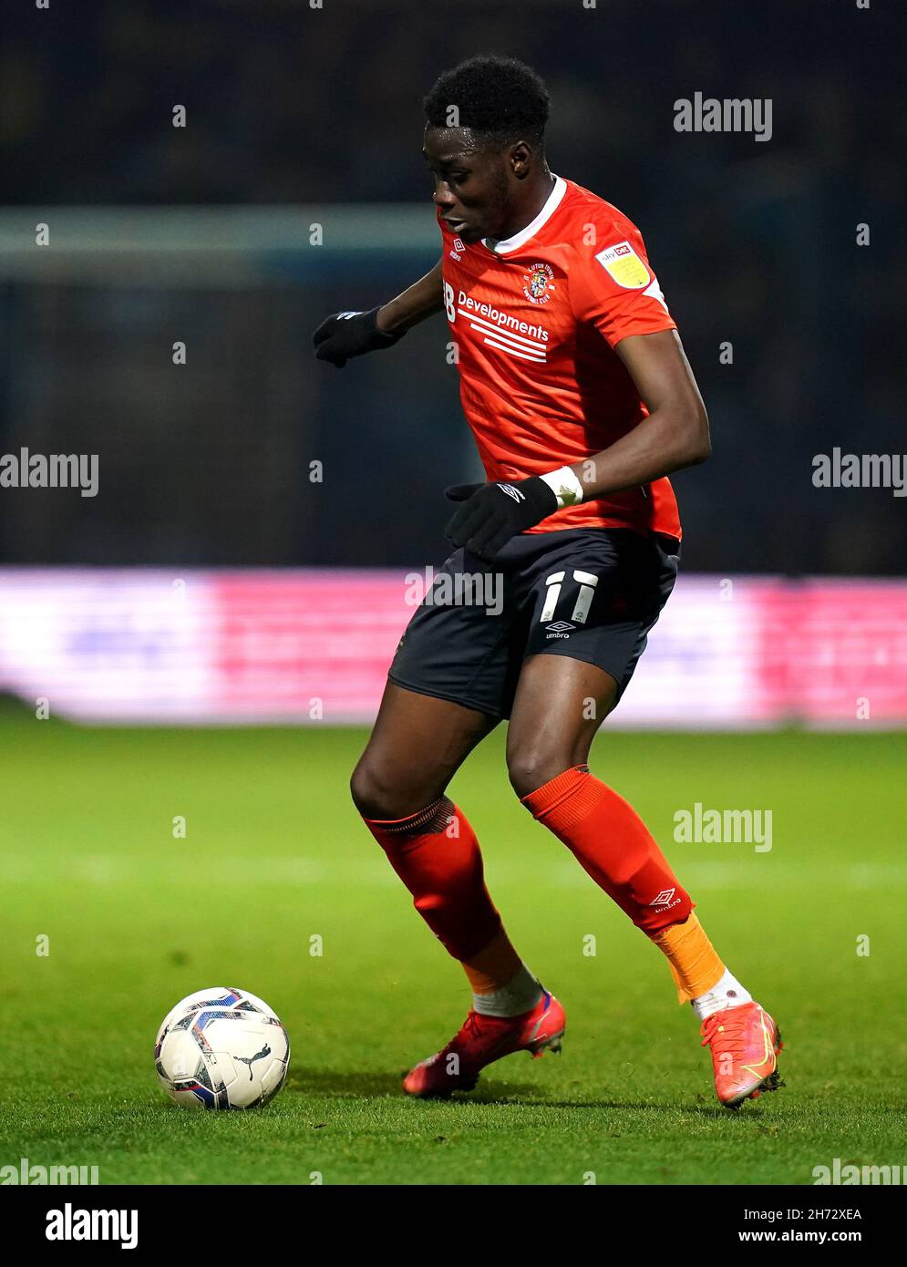 Luton Town's Elijah Adebayo during the Sky Bet Championship match at ...