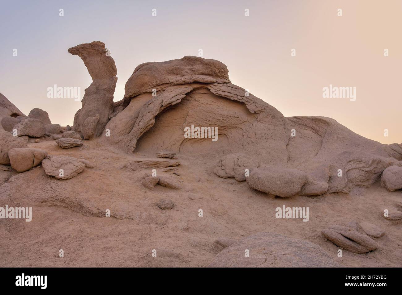 orange desert without people and animals. Nothing Stock Photo - Alamy