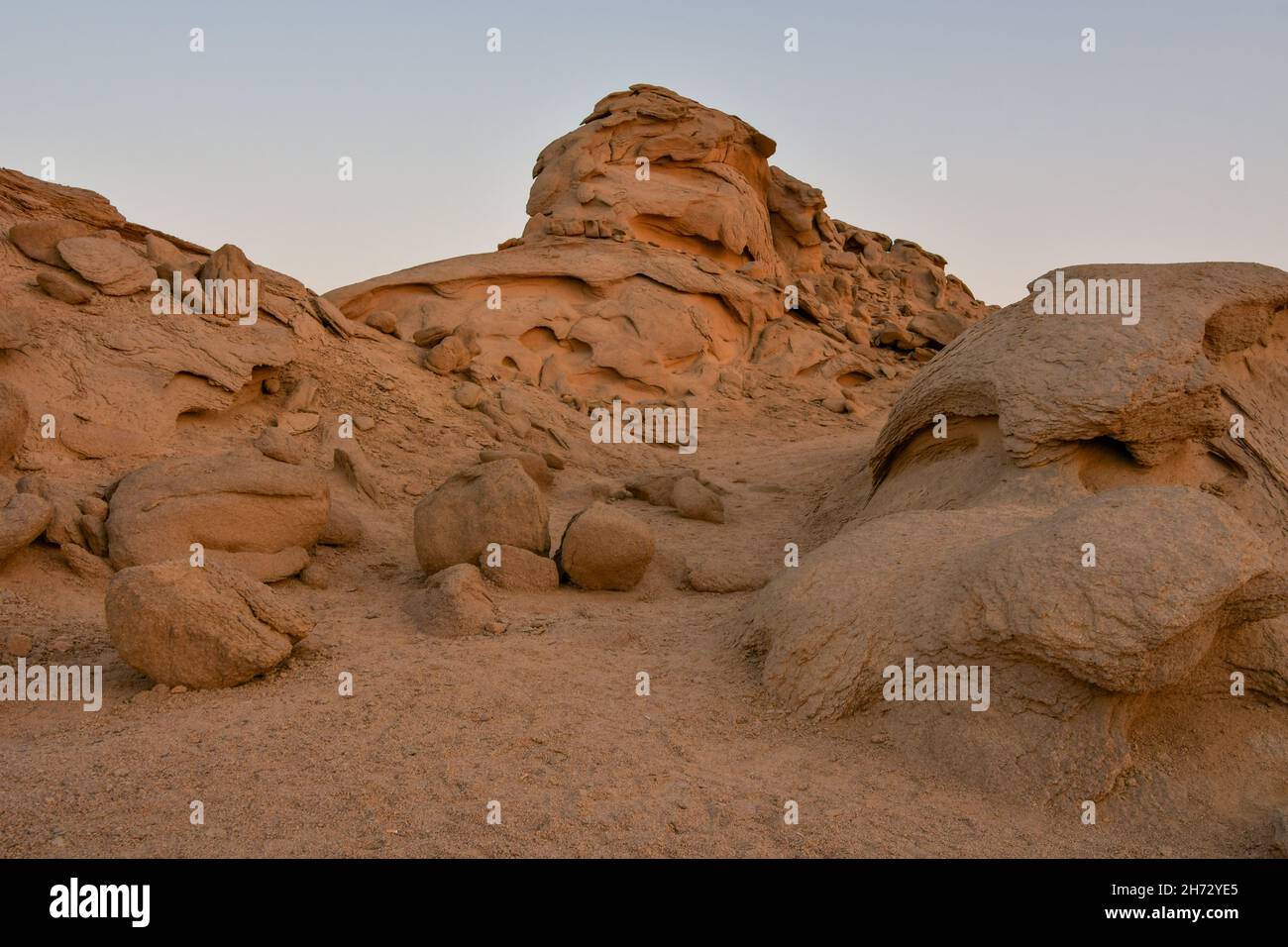 orange desert without people and animals. Nothing Stock Photo - Alamy