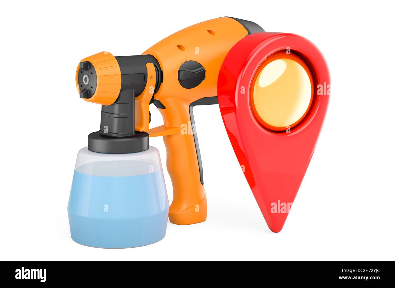 On location painting Cut Out Stock Images & Pictures - Alamy