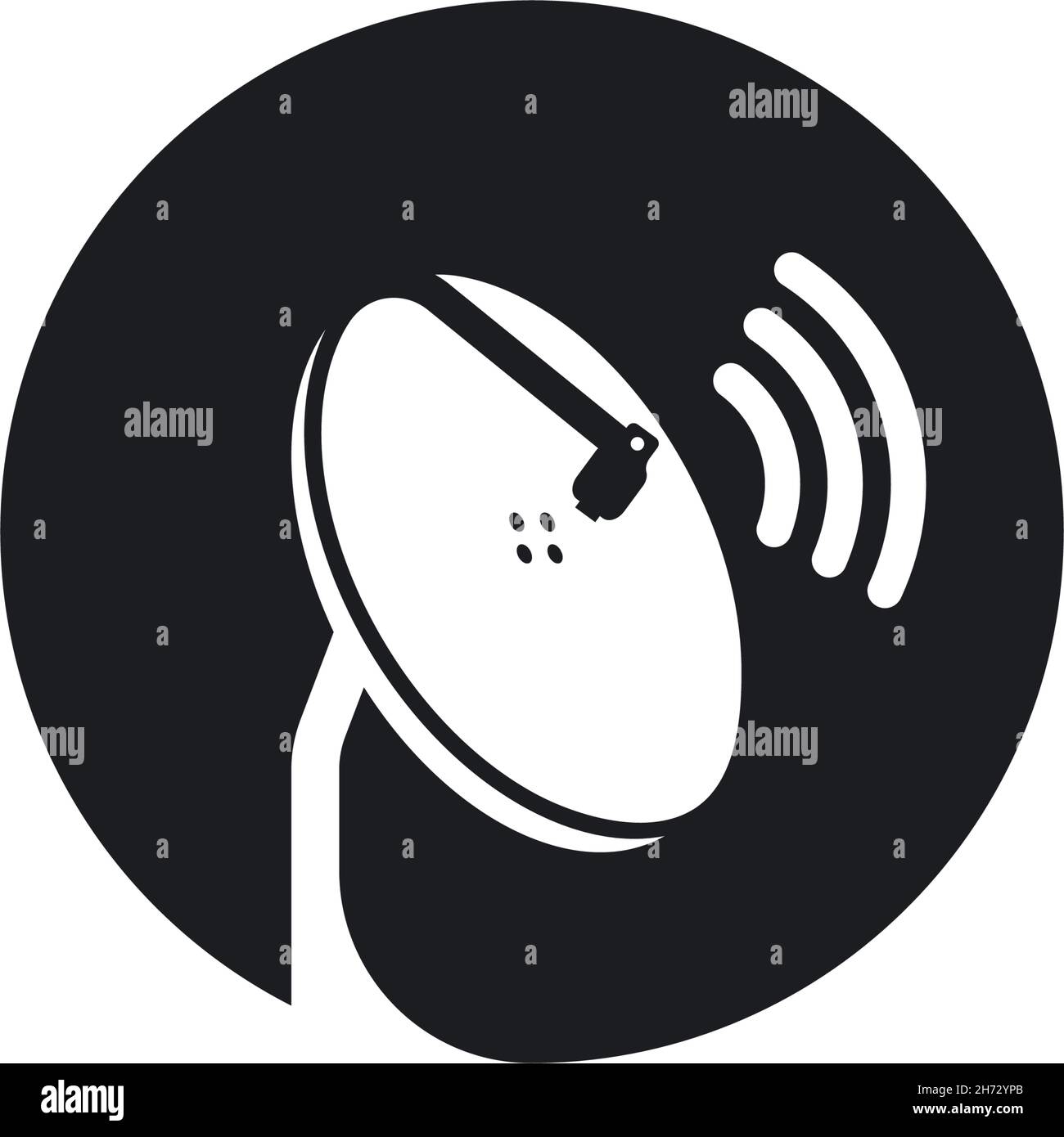 parabolic satellite tv icon vector illustration design template Stock ...