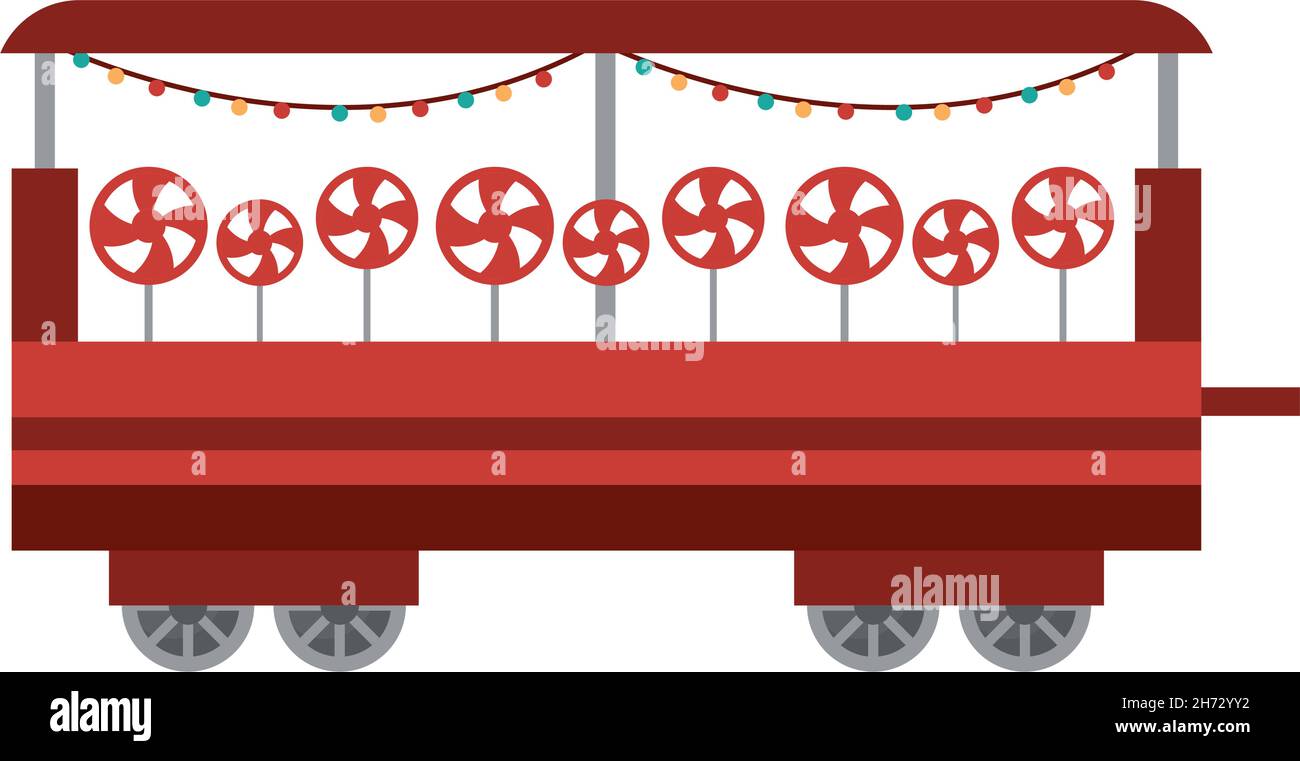 christmas train decorative wagon Stock Vector Image & Art - Alamy