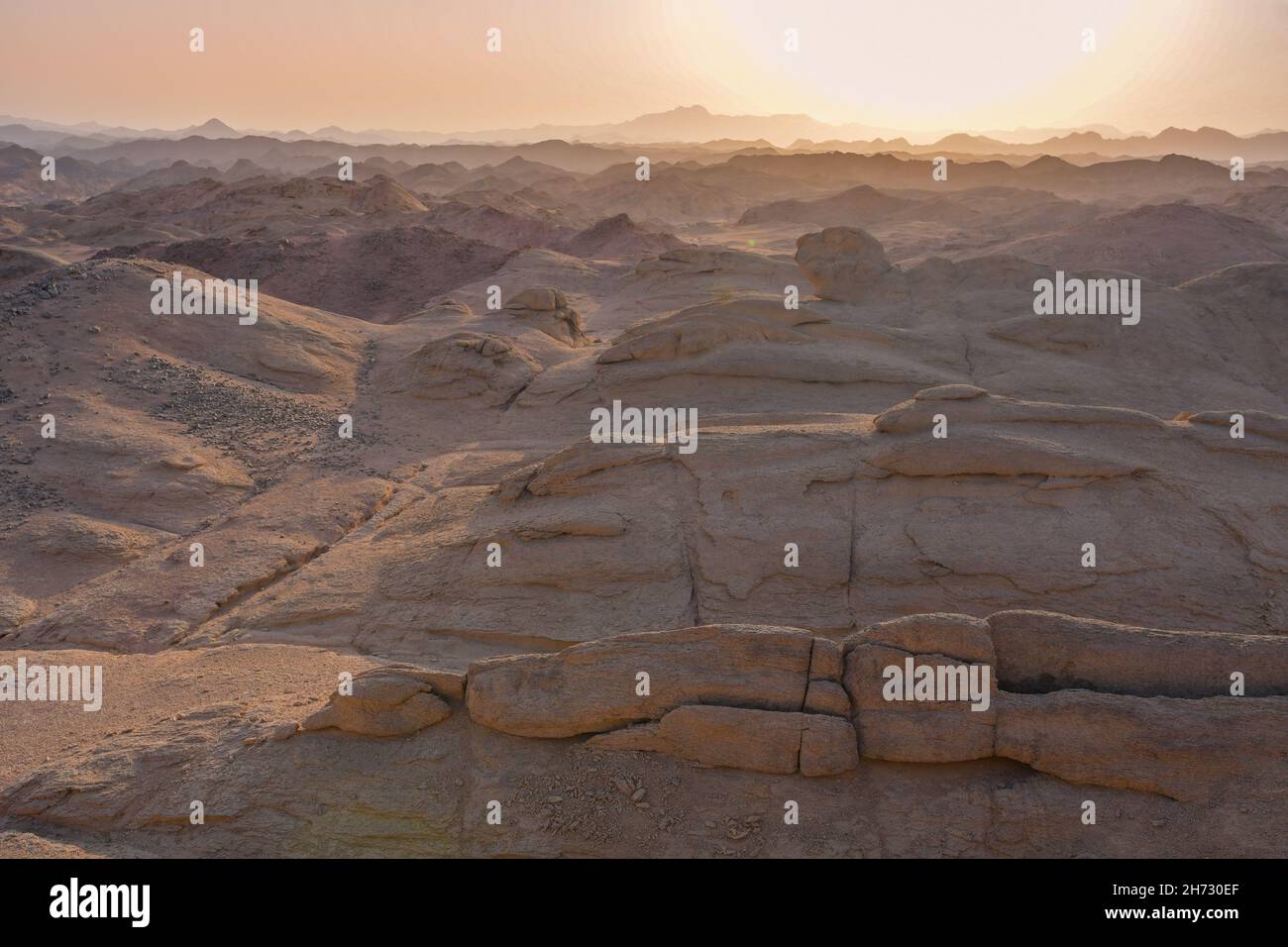 orange desert without people and animals. Nothing Stock Photo - Alamy