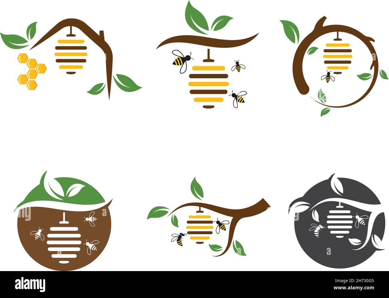 bee hive vector icon illustration design Stock Vector Image & Art - Alamy