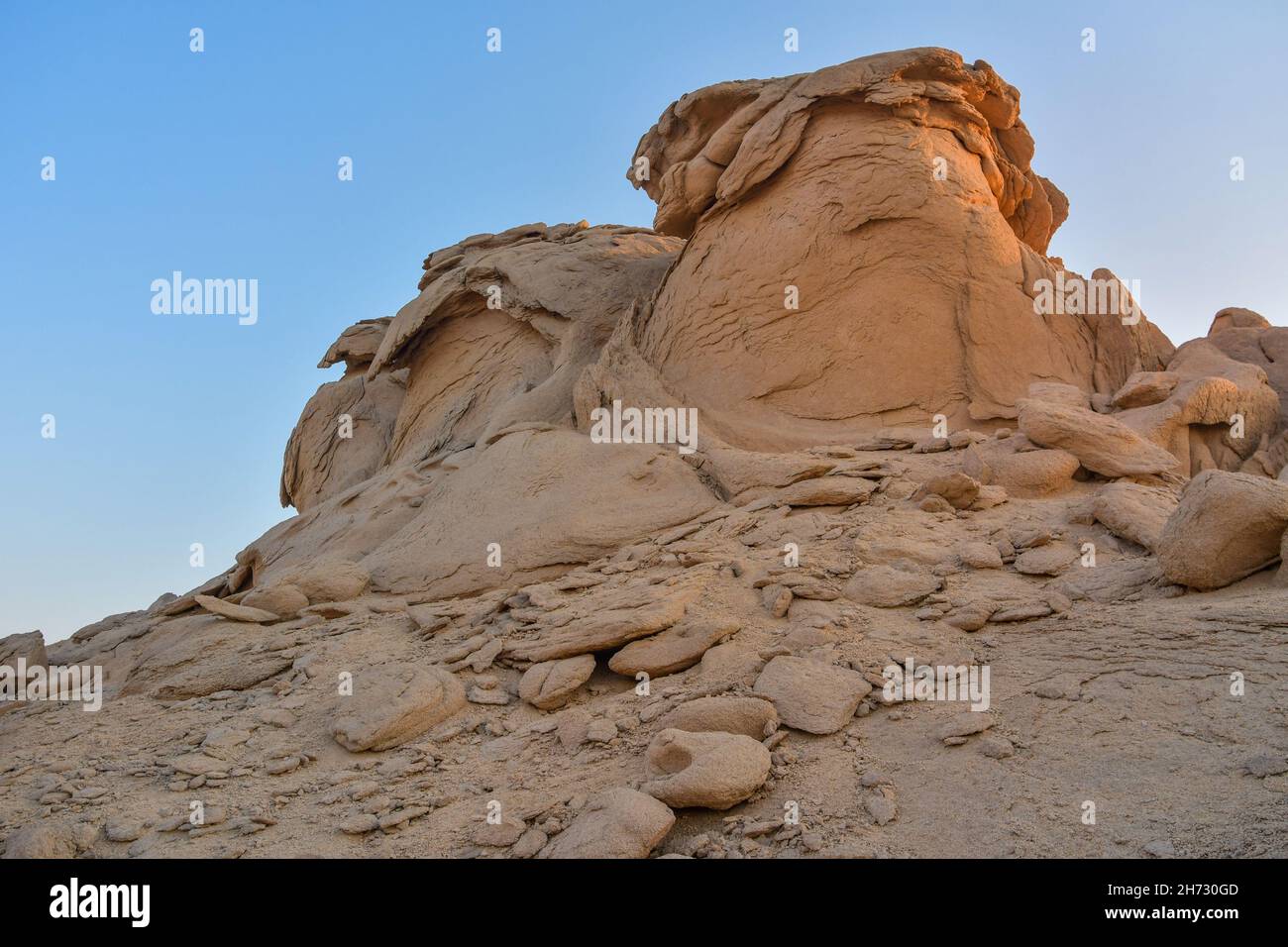 orange desert without people and animals. Nothing Stock Photo - Alamy
