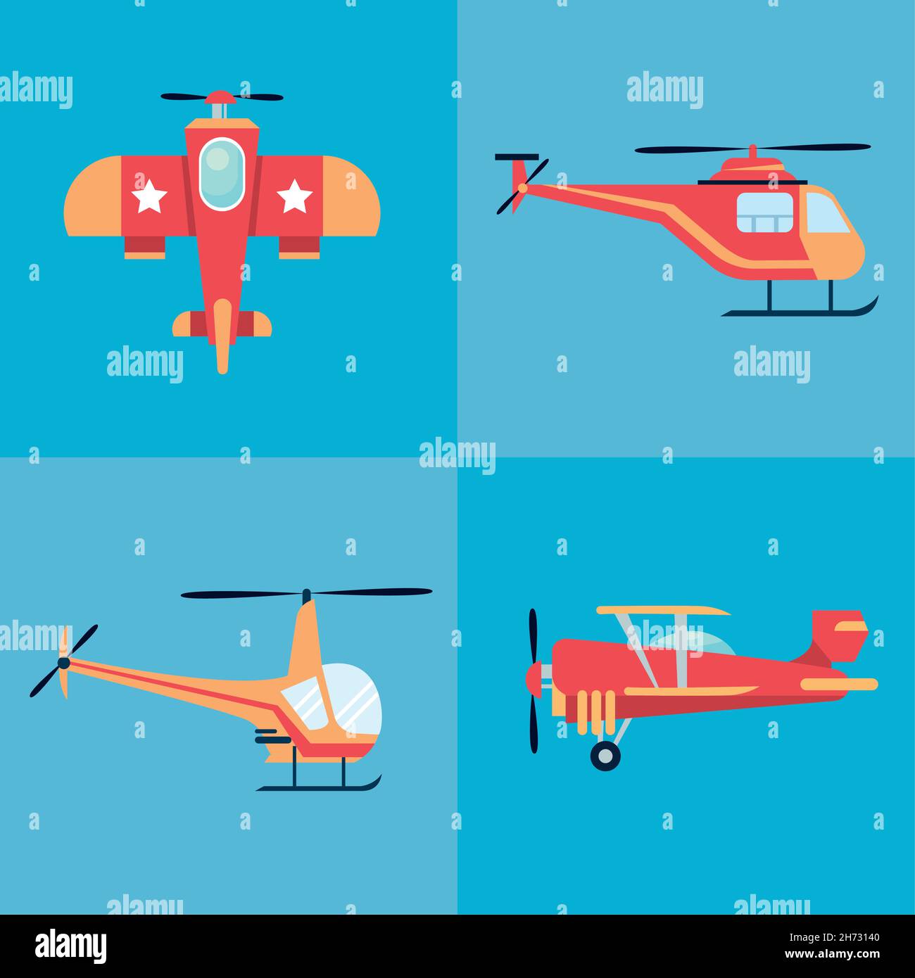 four air transport icons Stock Vector Image & Art - Alamy