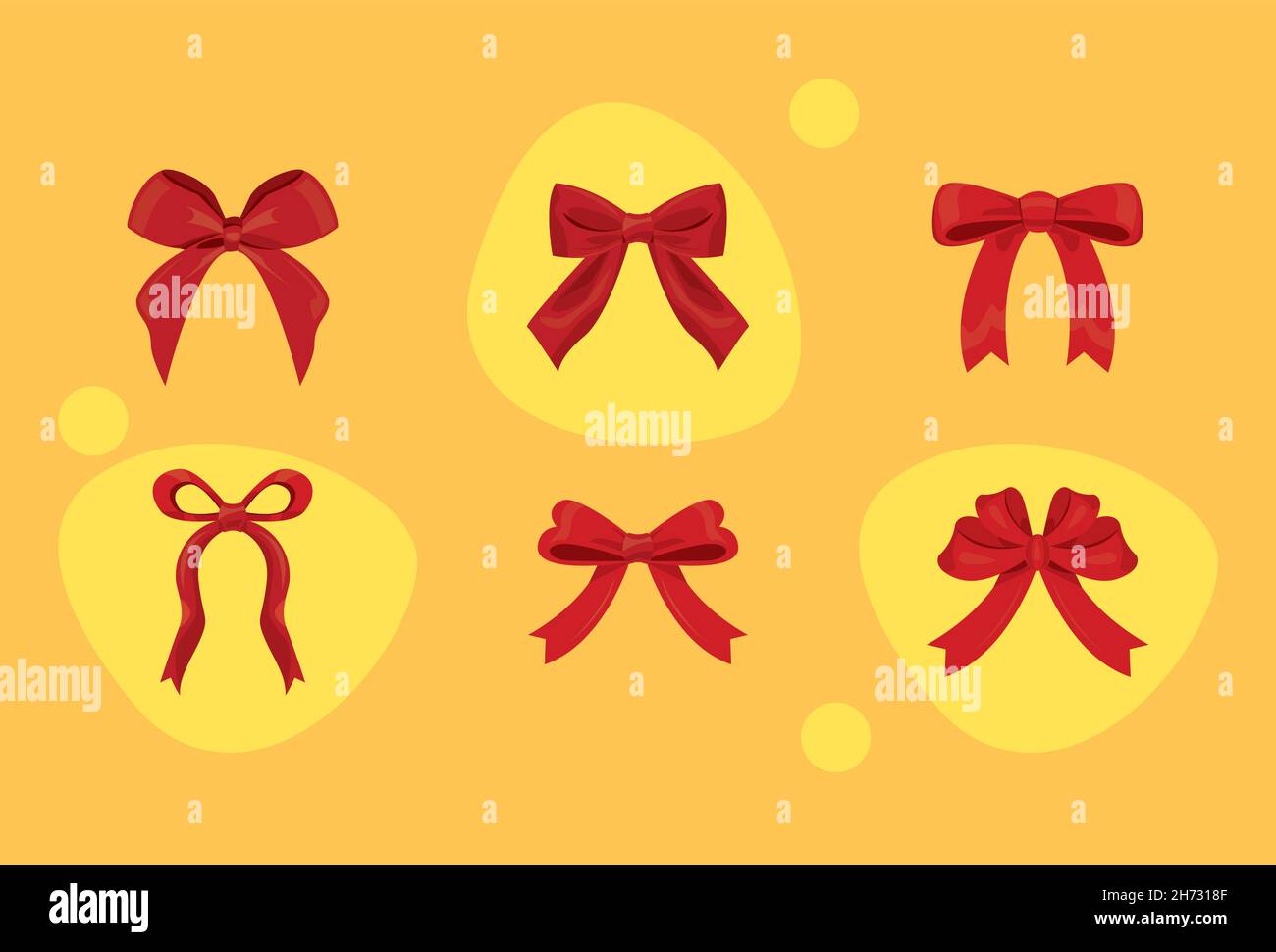 Six bows Stock Vector Images - Alamy