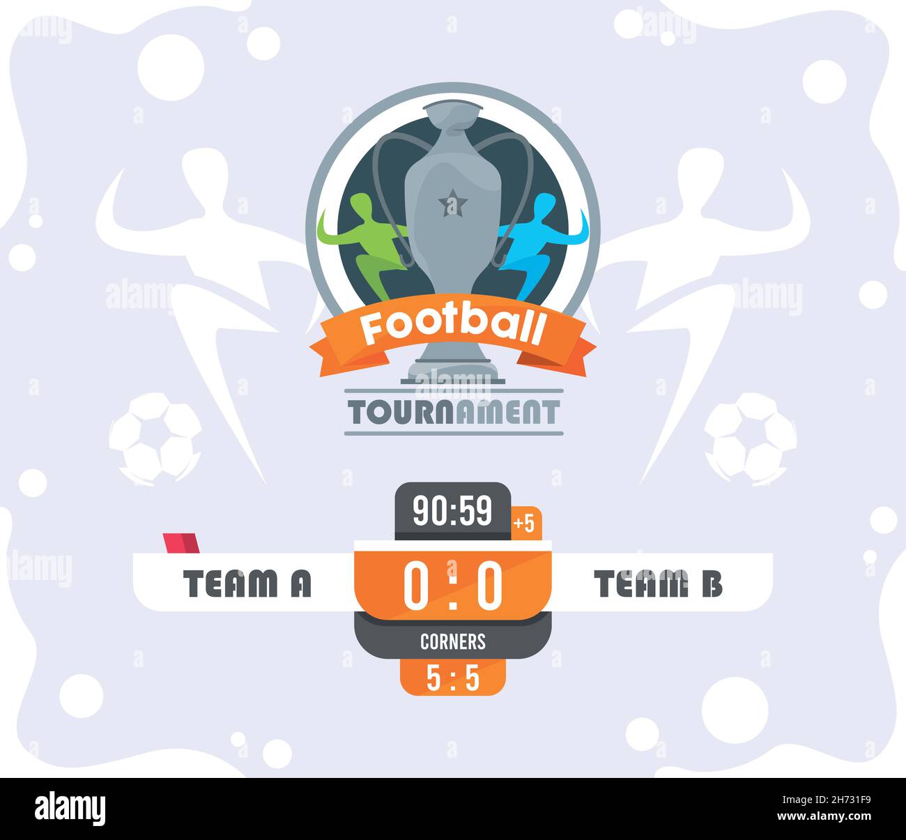 tournament emblem and scoreboard Stock Vector Image & Art - Alamy