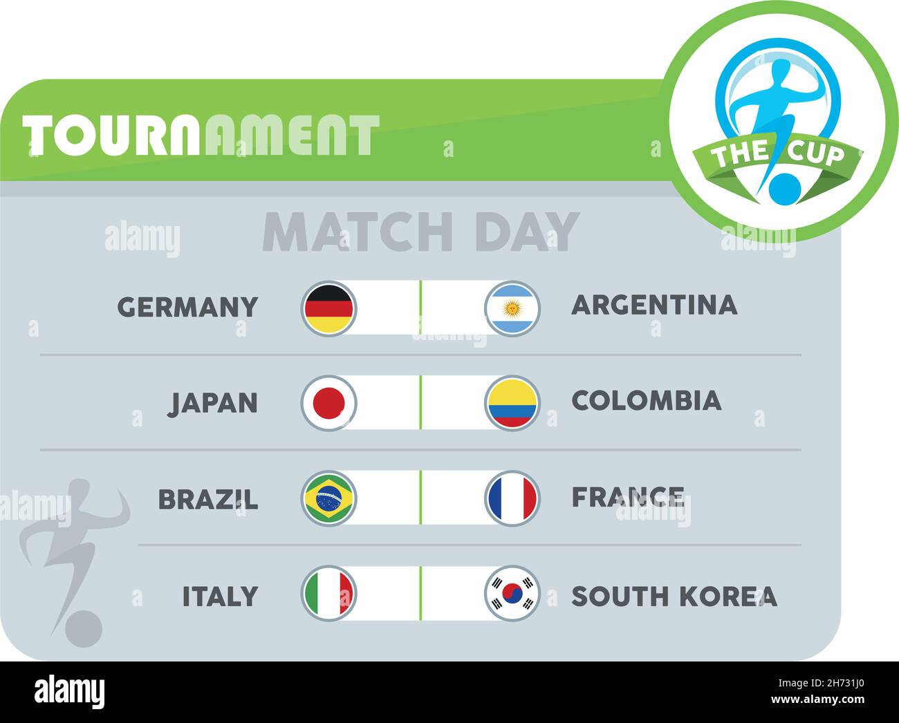 tournament soccer matchs infographic Stock Vector Image & Art - Alamy
