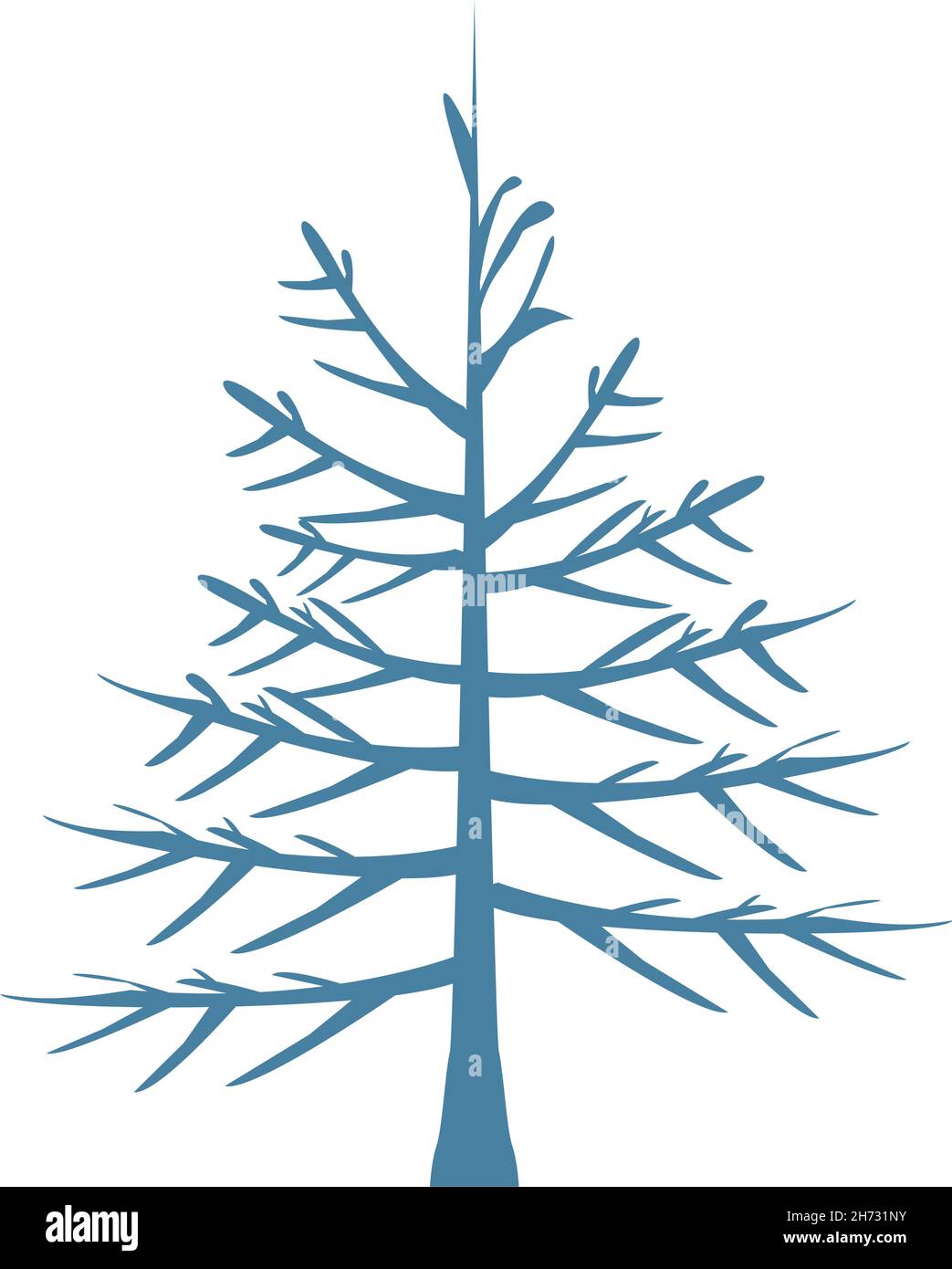 Dry branches tree pine Stock Vector Images - Alamy