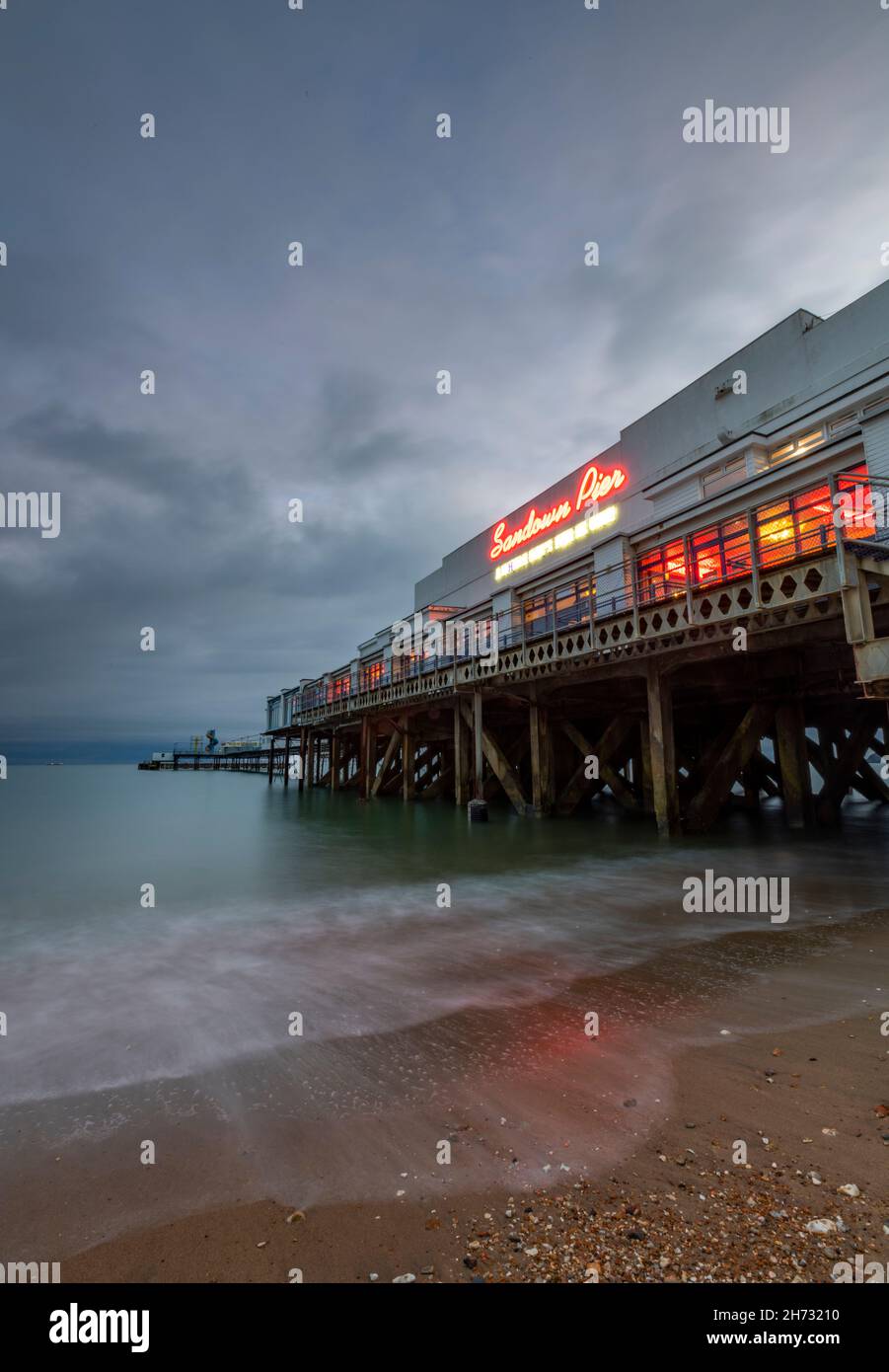 isle of wight coast, sandown pier isle of wight, seaside pier on the ...