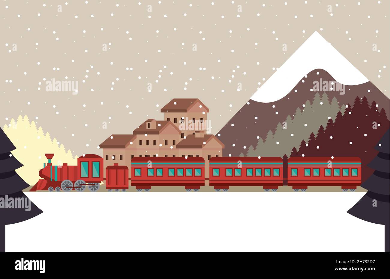 train and houses Stock Vector Image & Art - Alamy