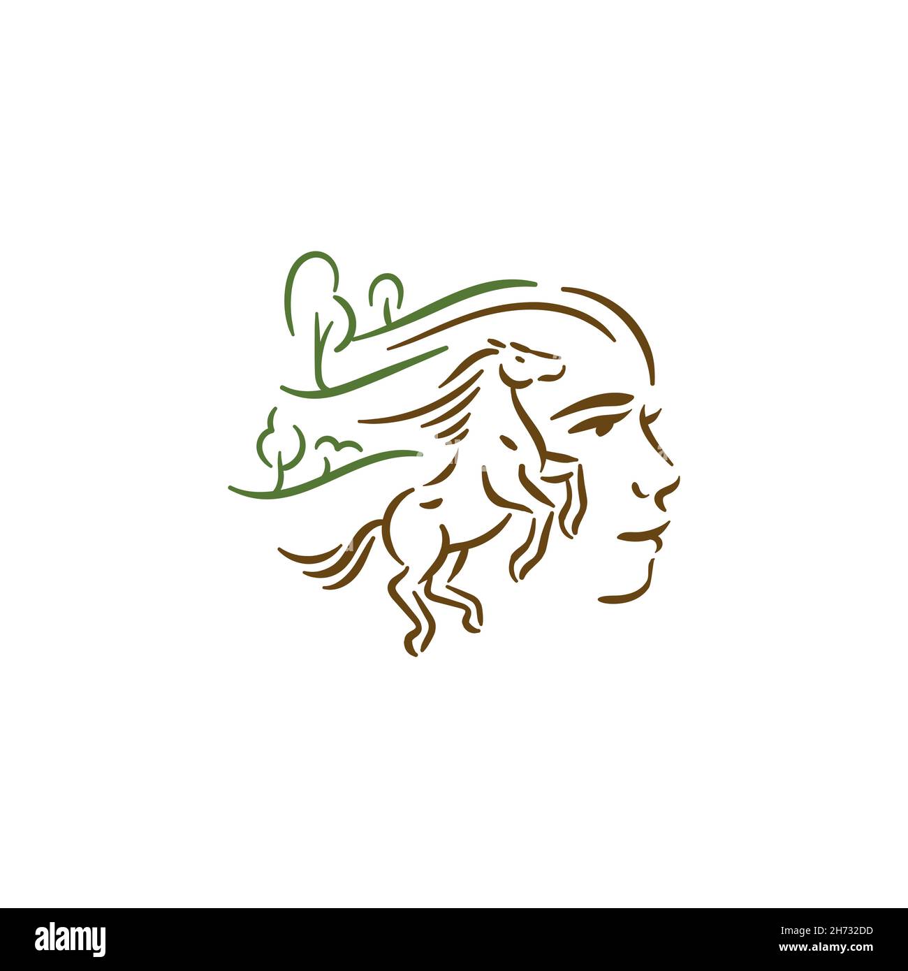 Woman horse ranch Cut Out Stock Images & Pictures - Alamy