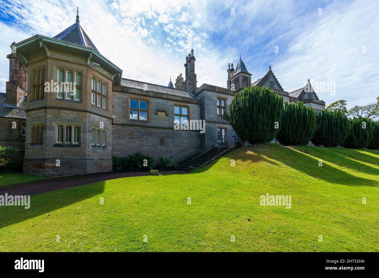Lauriston Castle in early spring in Cramond, Edinburgh, Scotland, UK ...
