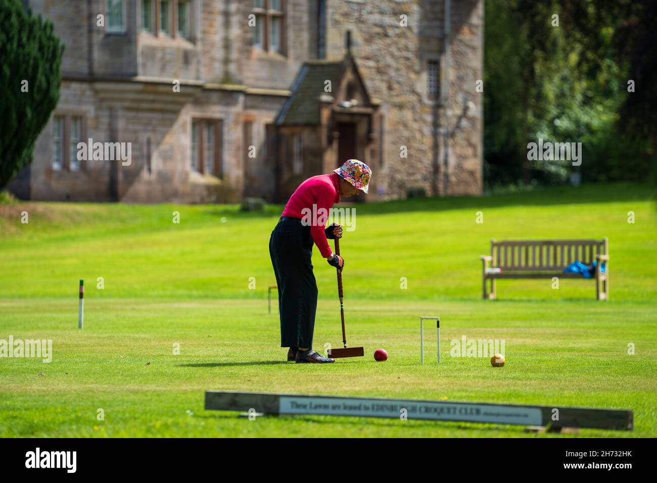 Lauriston Castle in early spring in Cramond, Edinburgh, Scotland, UK ...