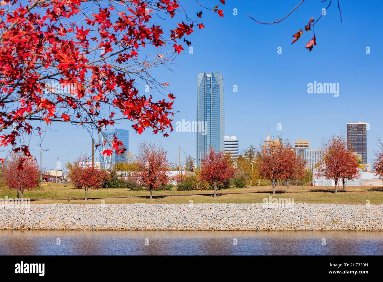 Oklahoma city skyline autumn hi-res stock photography and images - Alamy