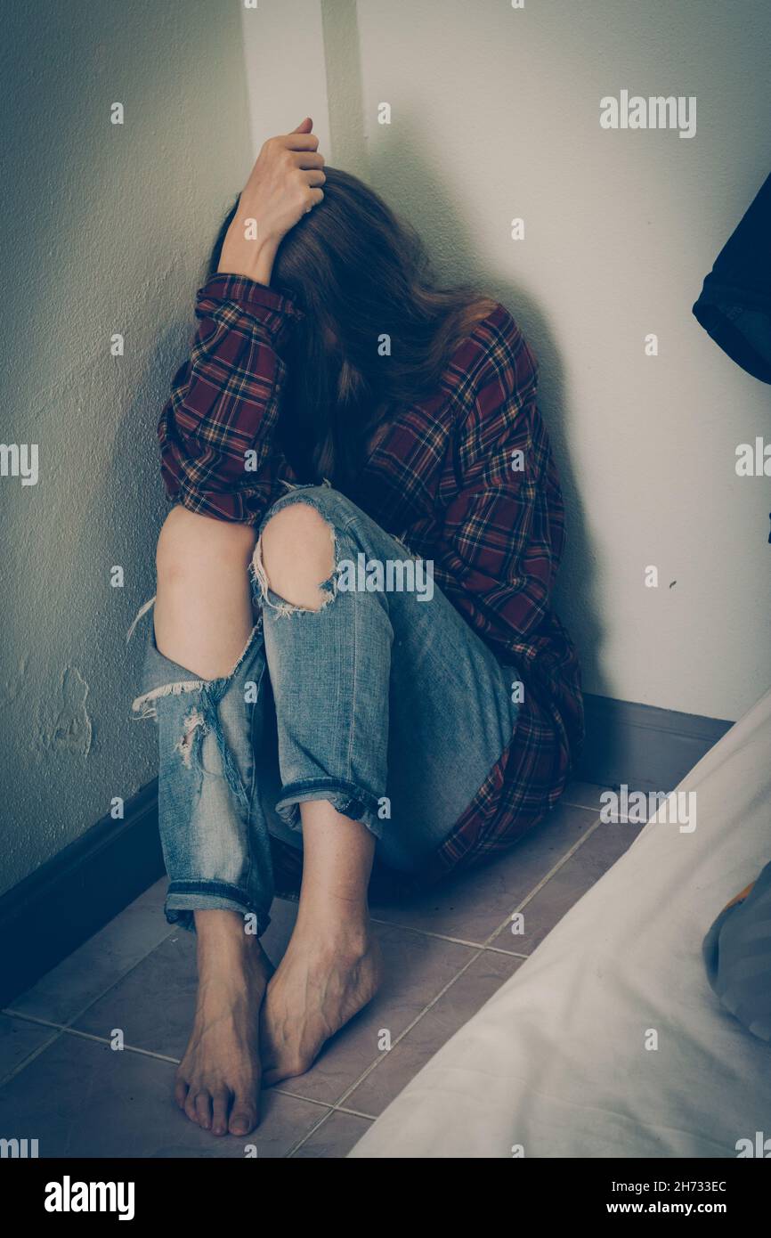 Stop the suffering from insults and oppression of women Stock Photo - Alamy