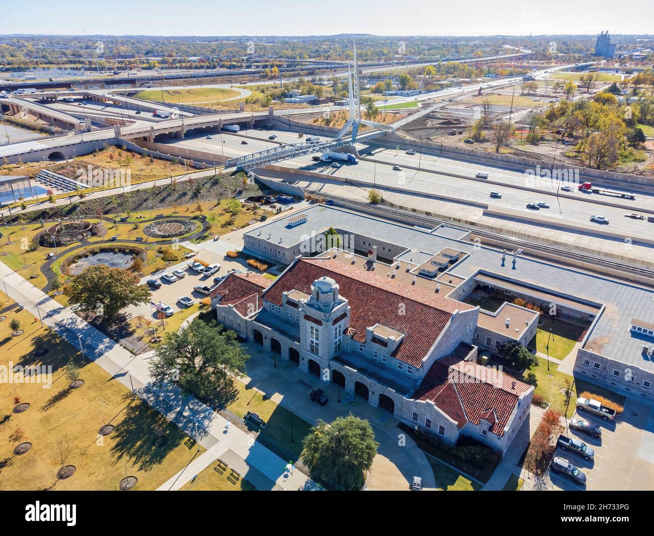 Union station aerial view hi-res stock photography and images - Alamy