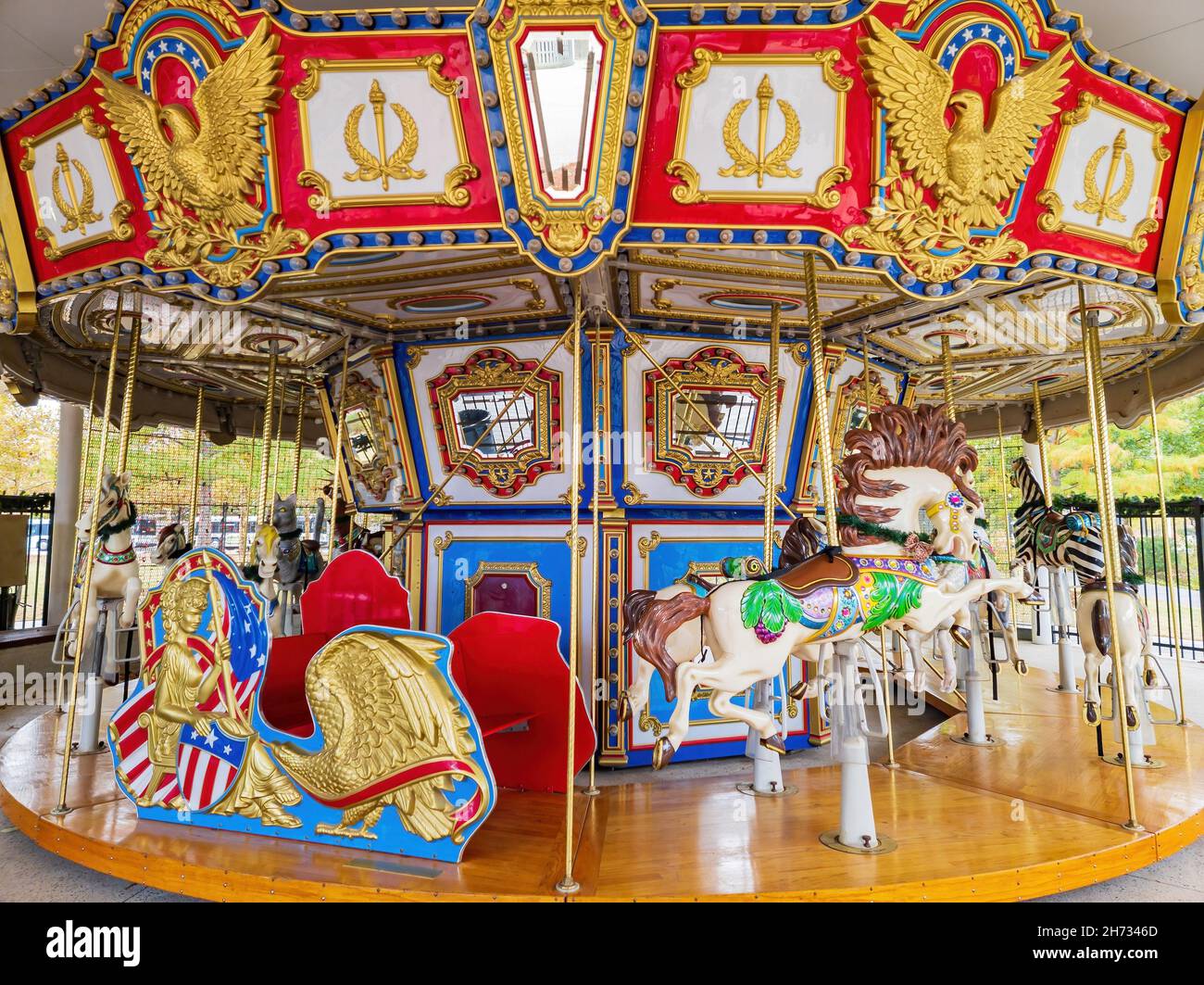 Empty view of the Carousel at Oklahoma Stock Photo - Alamy