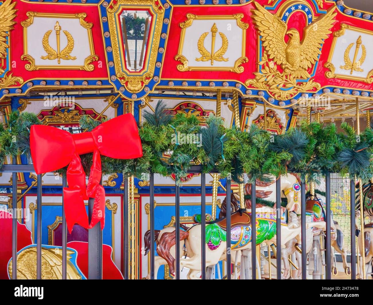 Empty view of the Carousel at Oklahoma Stock Photo - Alamy