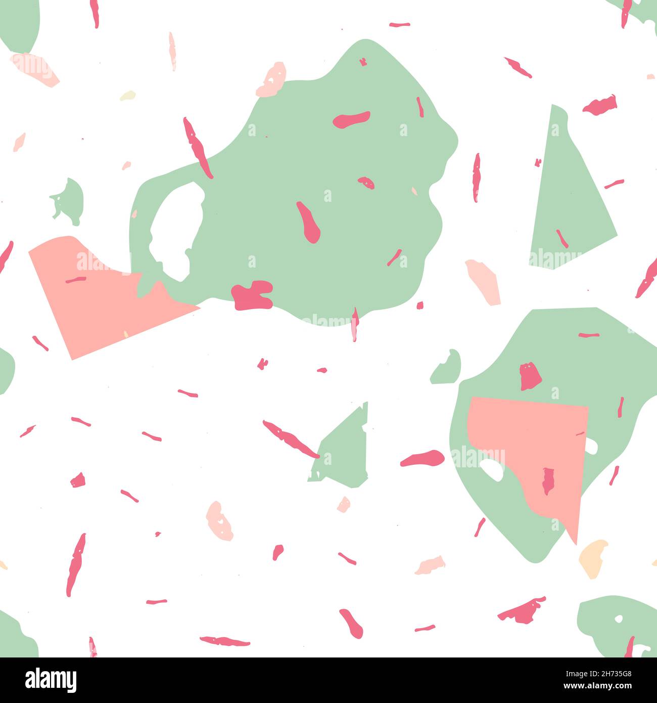 Terrazzo seamless pattern. Pink venetian flooring texture. Terrazzo ...