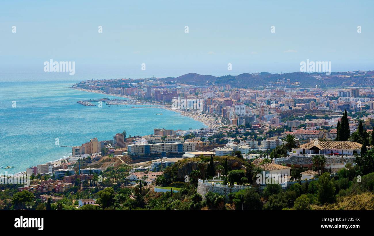 Aerial view of a city on the shoreline Stock Photo - Alamy