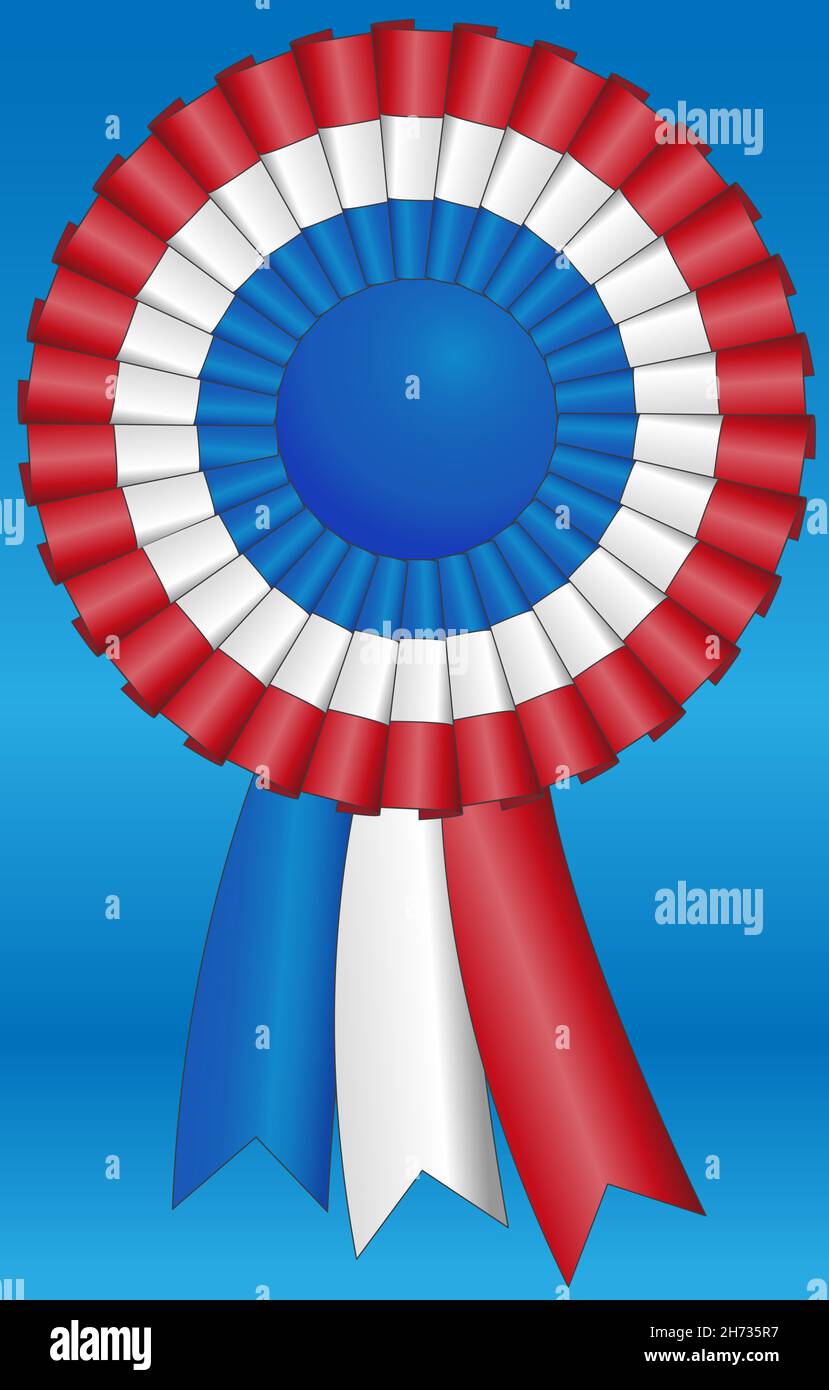 French tricolor cockade, France, vector illustration Stock Vector Image ...