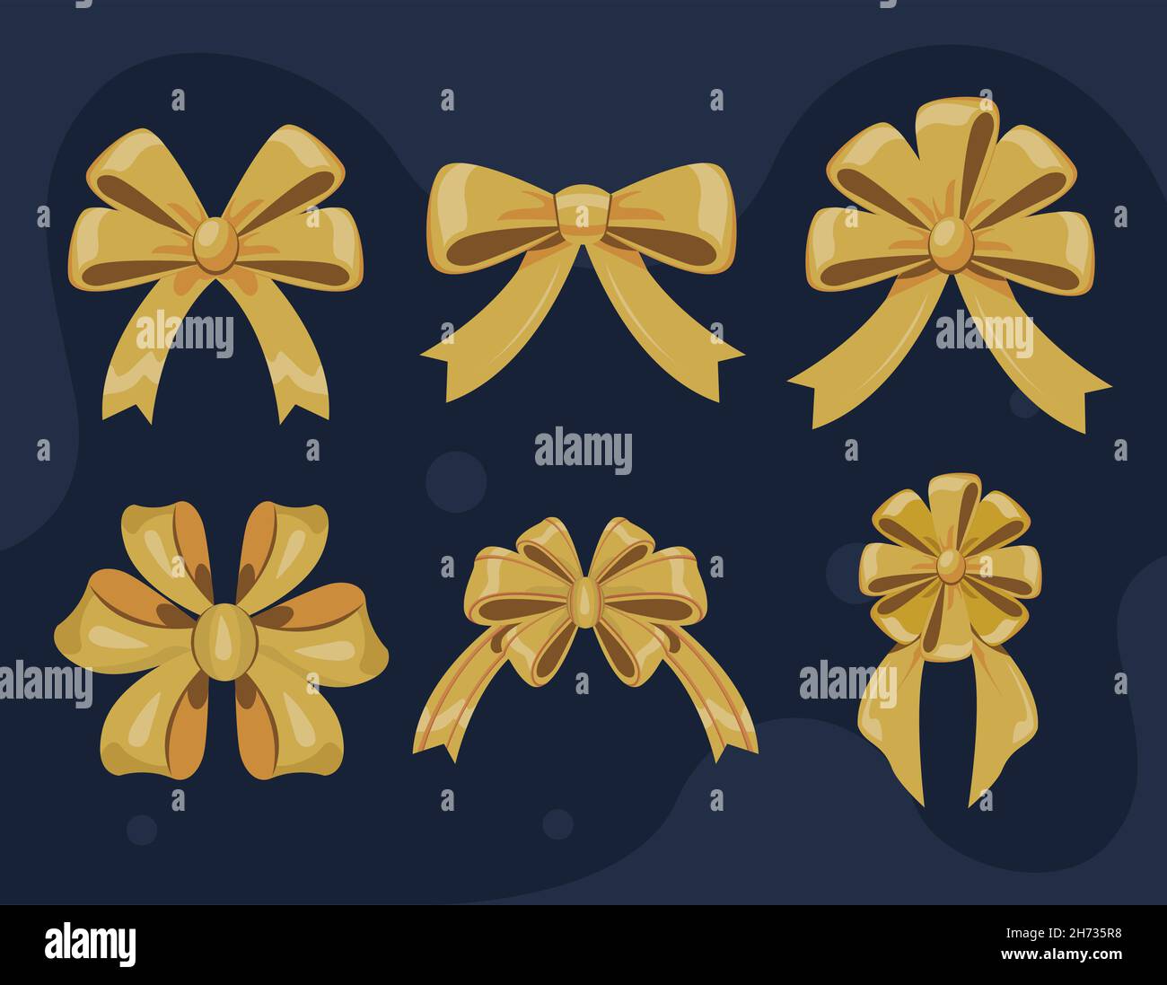 Six bows Stock Vector Images - Alamy