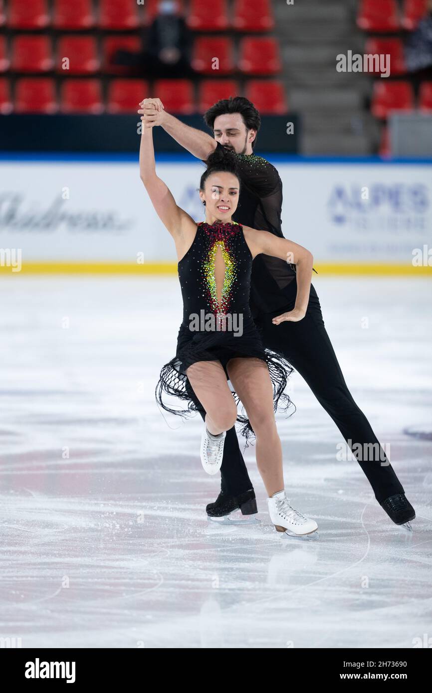 Grenoble, France. 19th Nov, 2021. Jennifer Janse Van Rensburg and ...