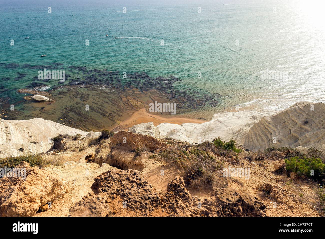 Natural Seascapes of The Turkish Staircase (Scala dei Turchi) in ...