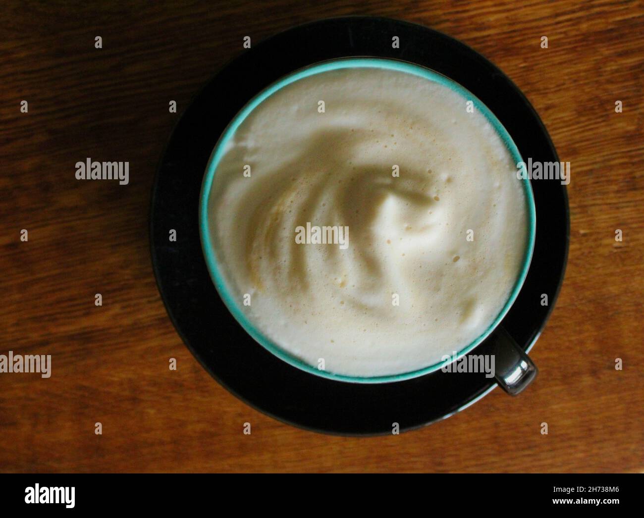 Cappuccino with perfect crema Stock Photo - Alamy